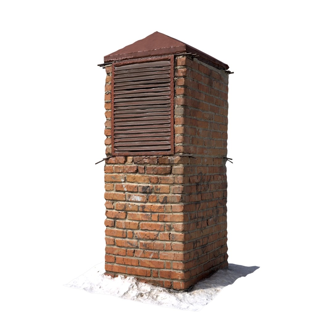 Brick Ventilation Column Scan 3D - TurboSquid 1411772
