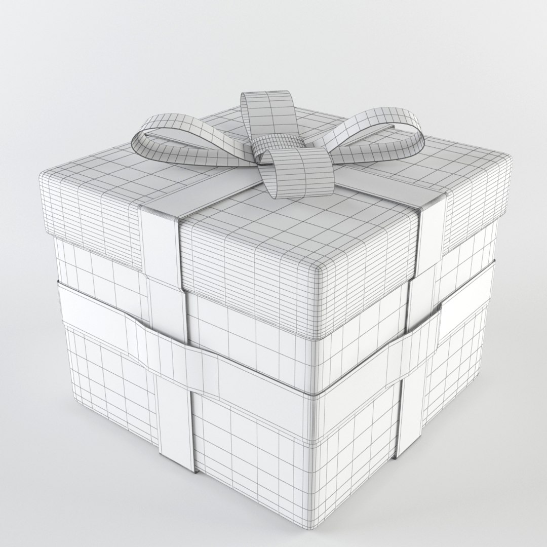 Gift Box 3d Model