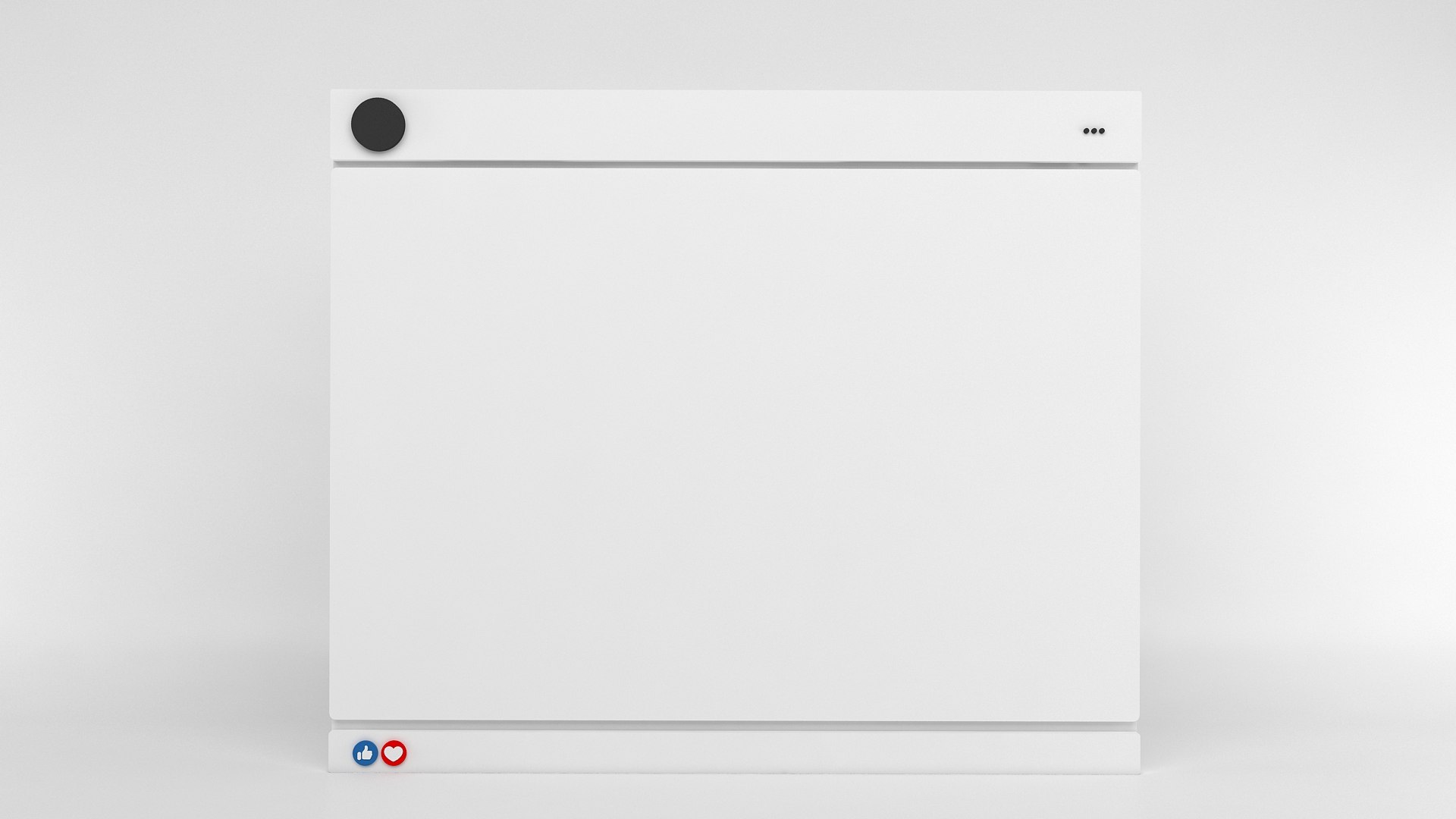 Facebook Post Website 3D - TurboSquid 1787850