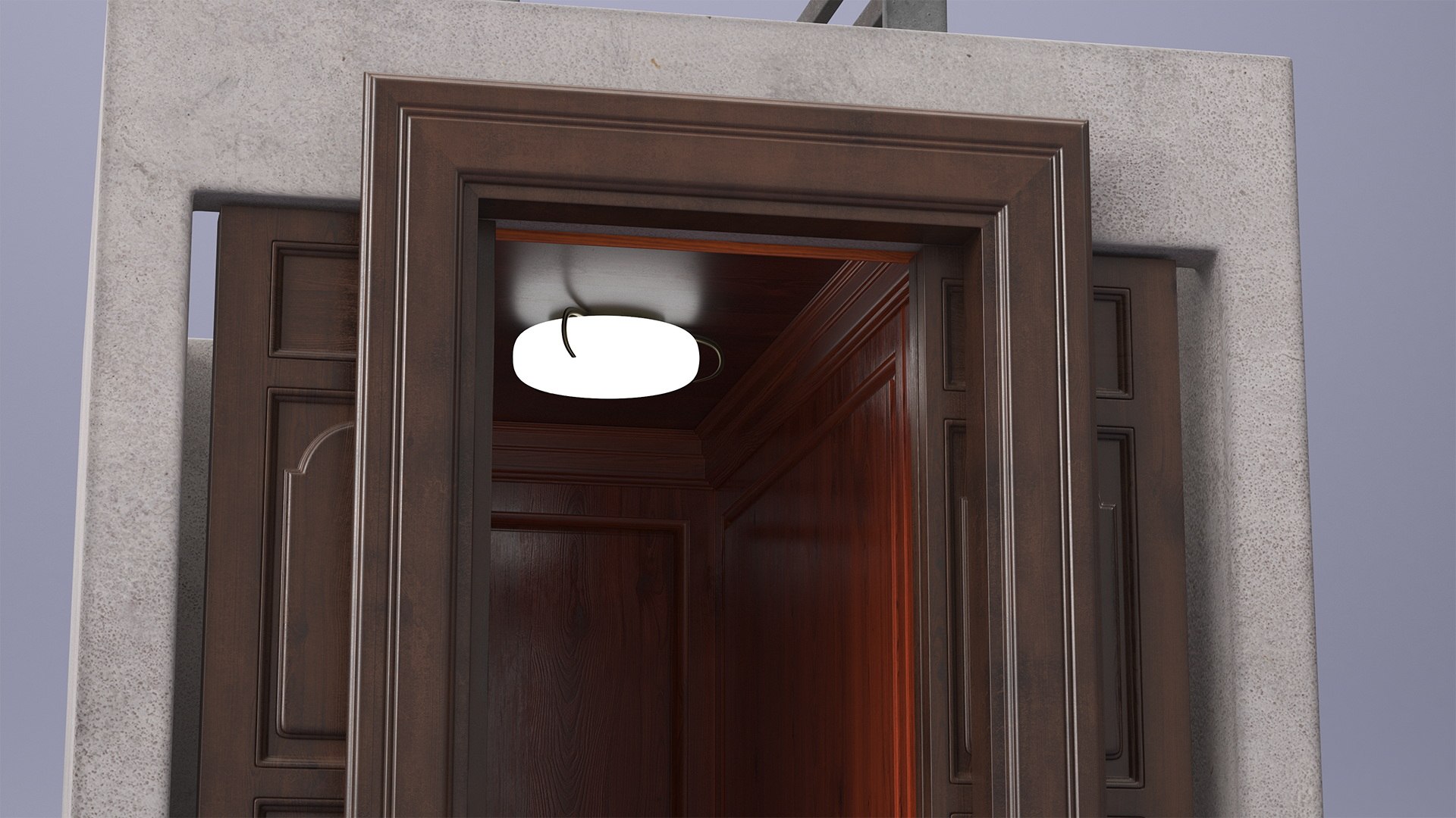 Vintage Elevator Lit 3D Model - TurboSquid 2284112