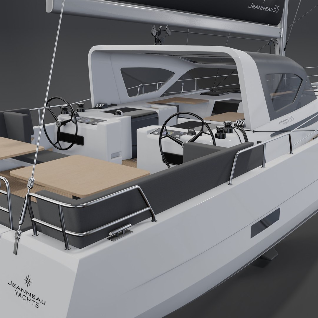 Jeanneau Yachts 55 3D Yacht Model 3D - TurboSquid 2308324