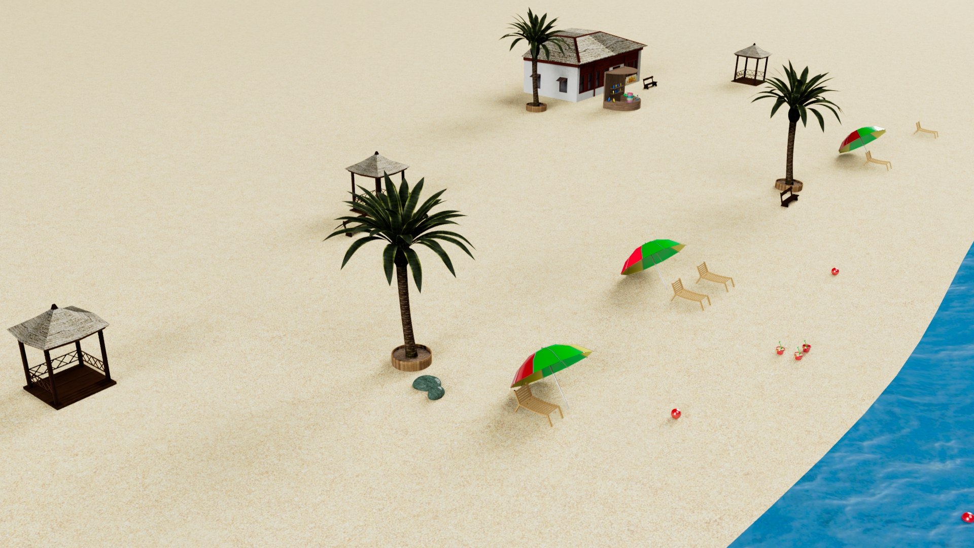 3D Beach - TurboSquid 2021183