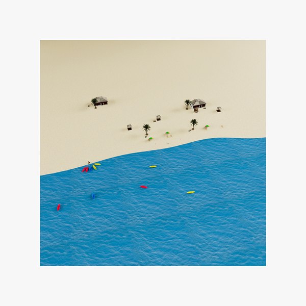 3D Beach - TurboSquid 2021183