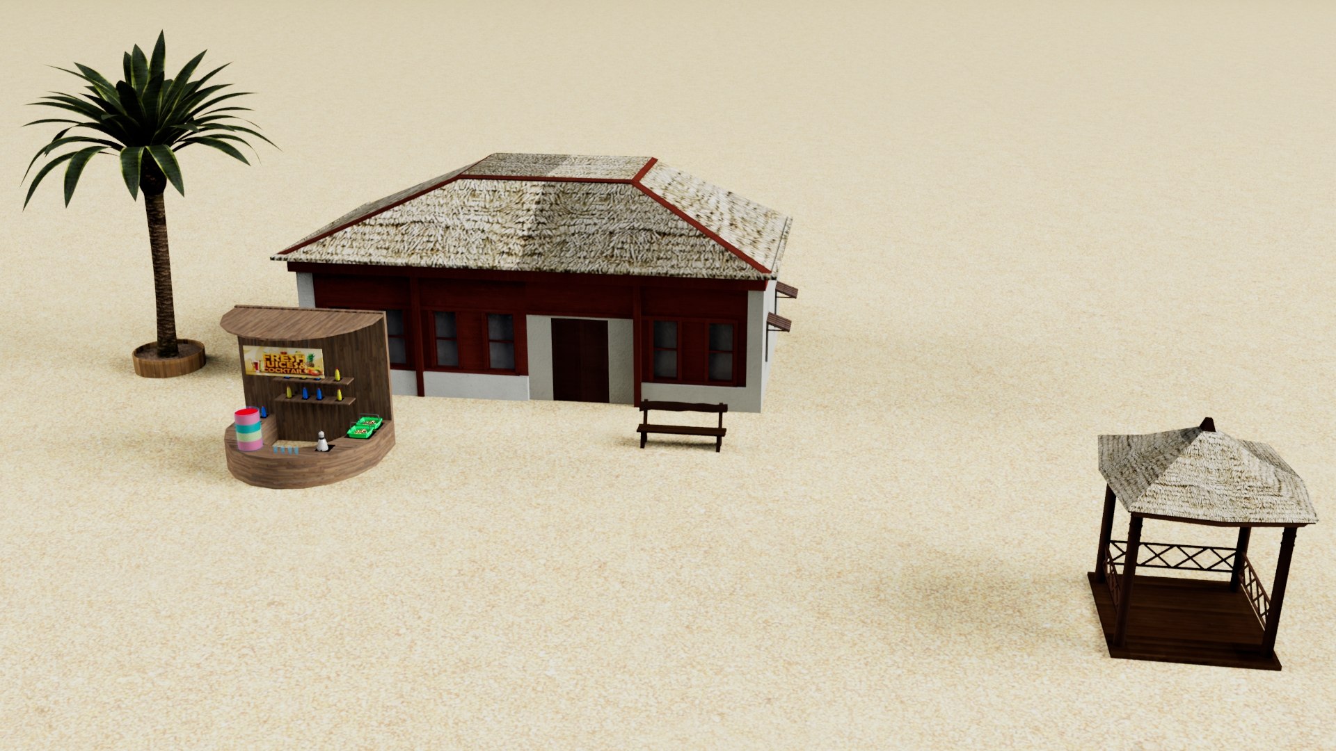 3D Beach - TurboSquid 2021183