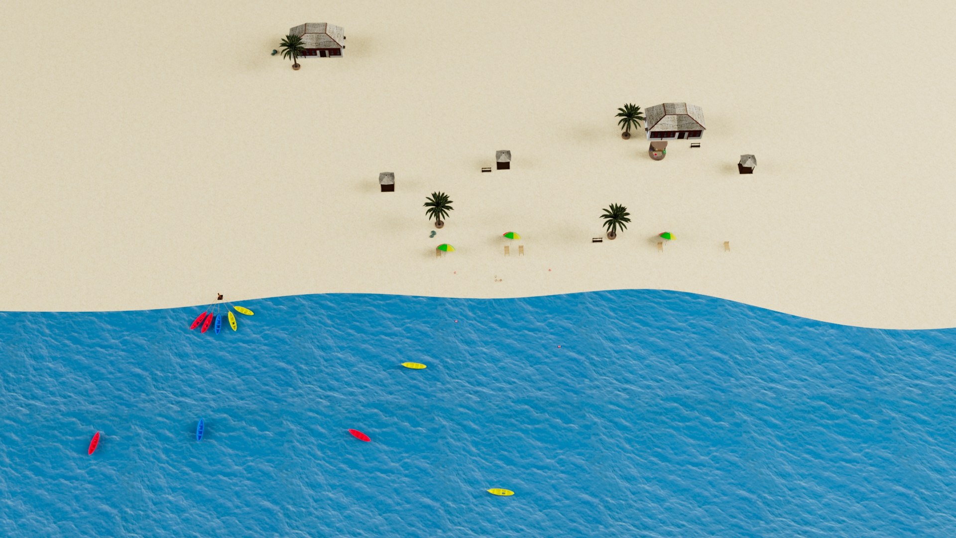 3D Beach - TurboSquid 2021183