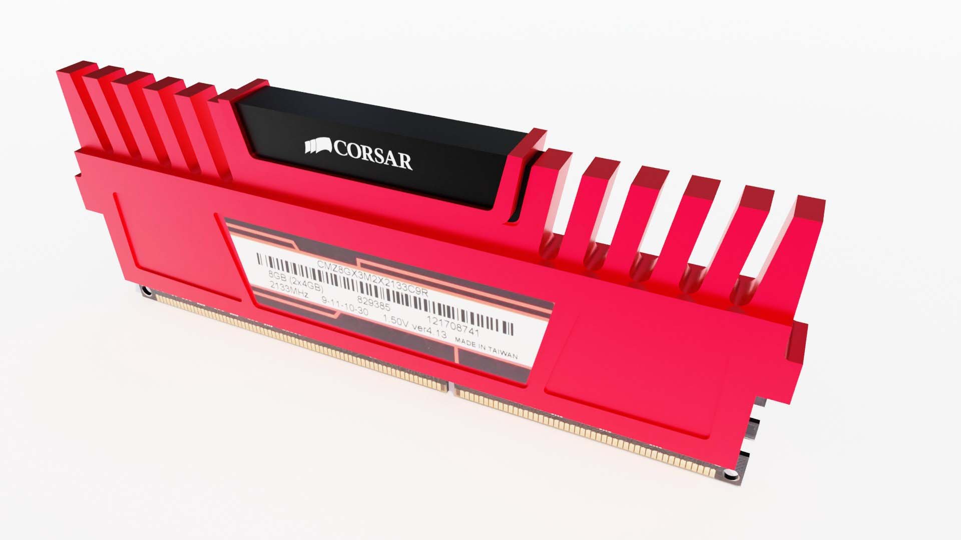 Computing Ddr3 Ram 3d Model