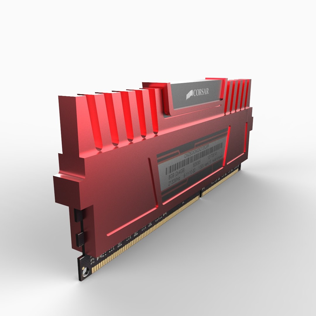 computing ddr3 ram 3d model