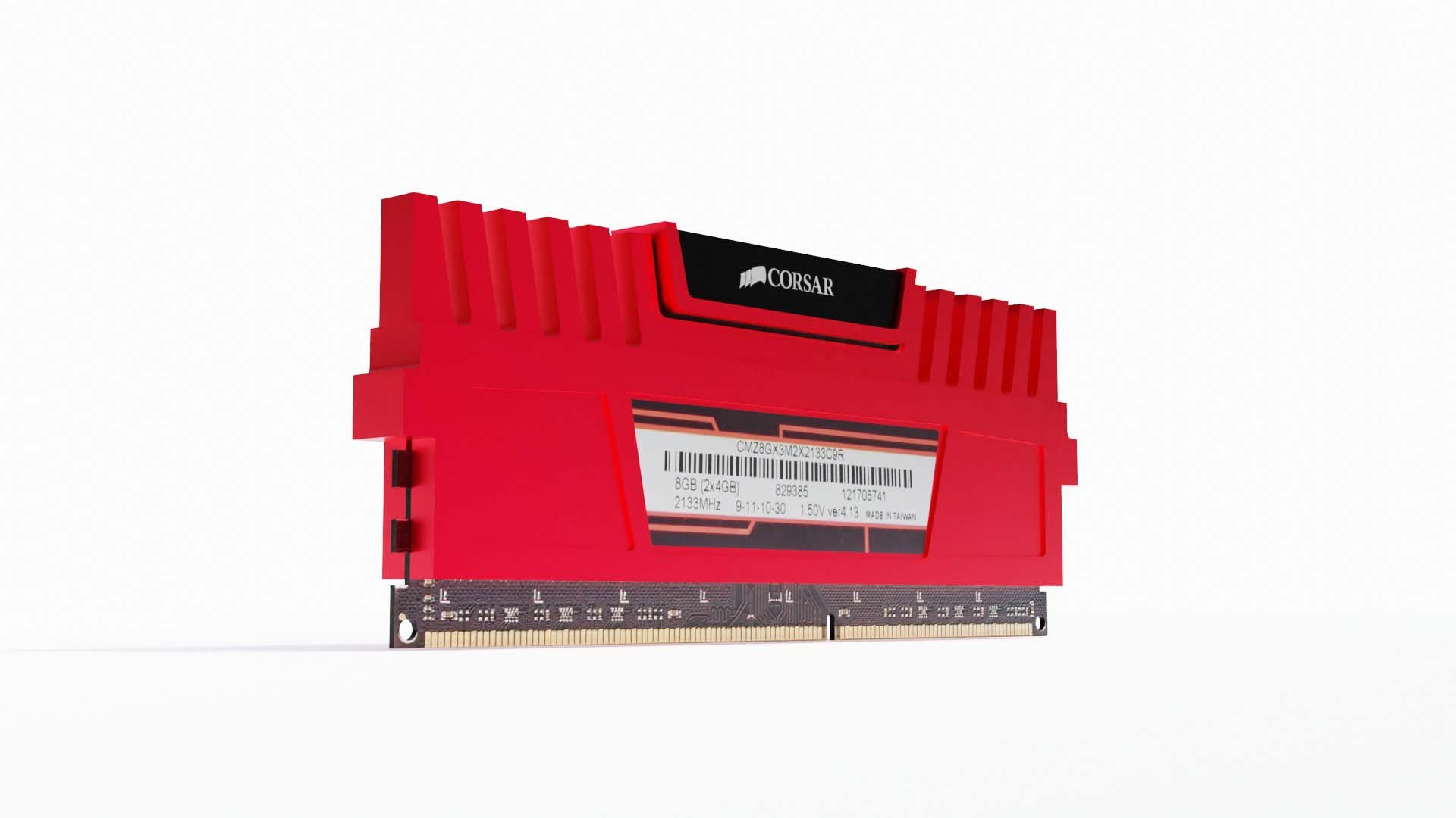 Computing Ddr3 Ram 3d Model
