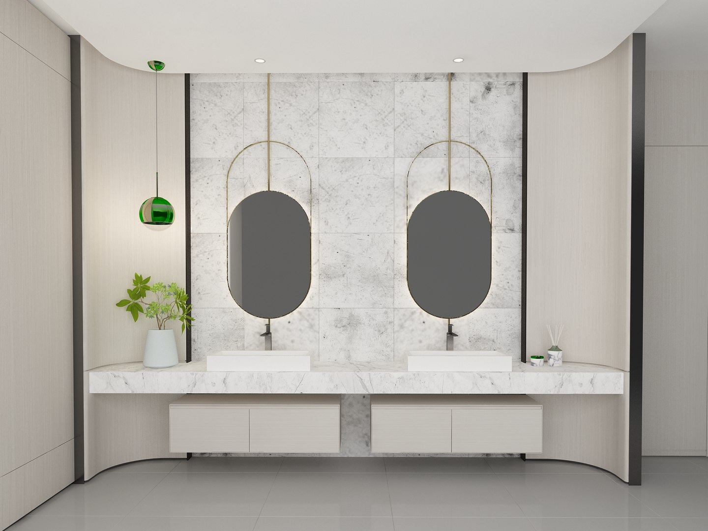 modelo 3d Modern Bathroom - 095 - TurboSquid 1905652
