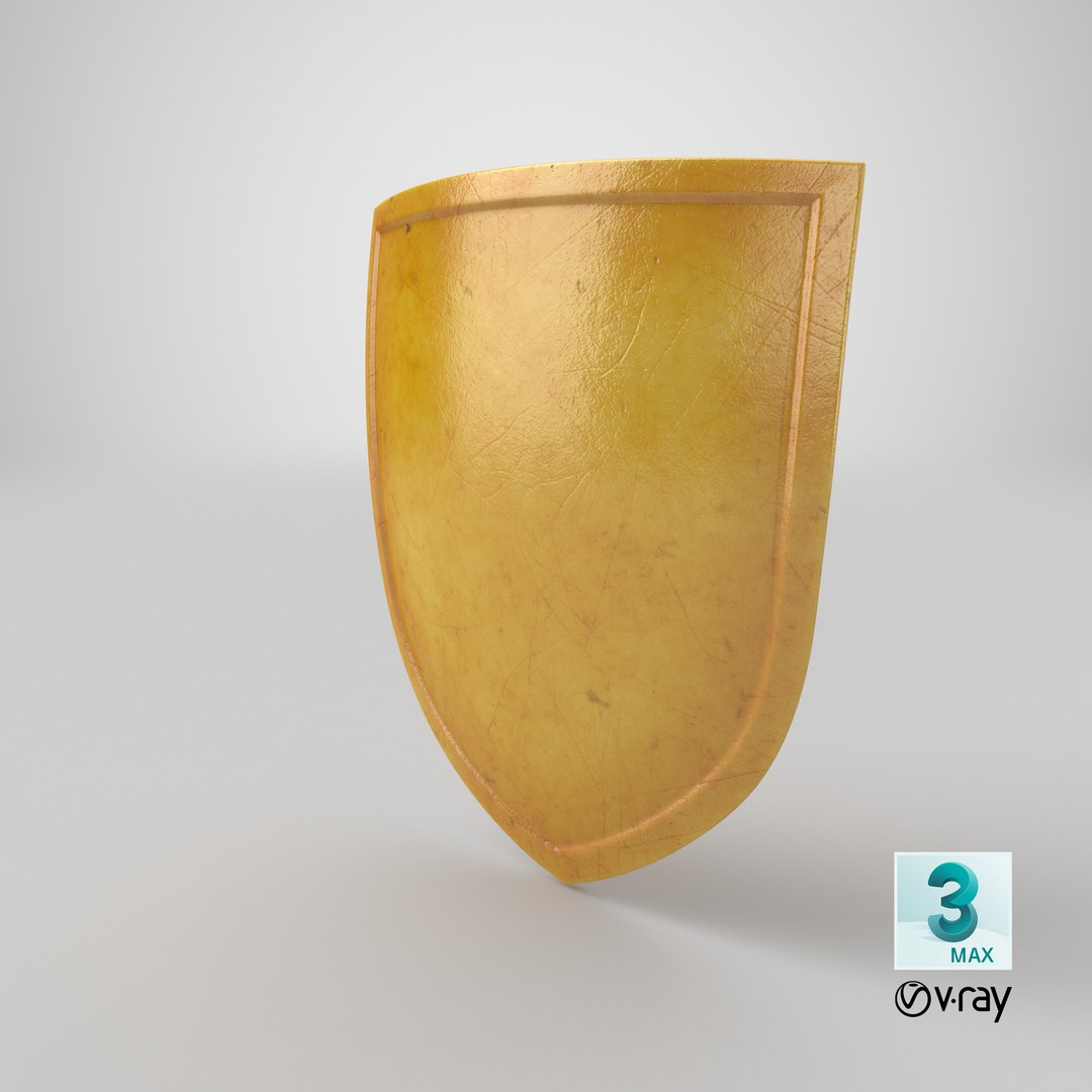 3D model gold shield 03 - TurboSquid 1575815