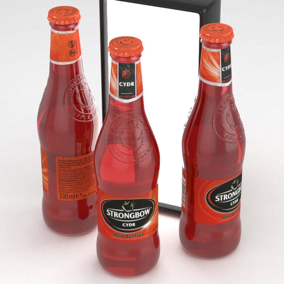 Strongbow cider red berries 3D model - TurboSquid 1237161