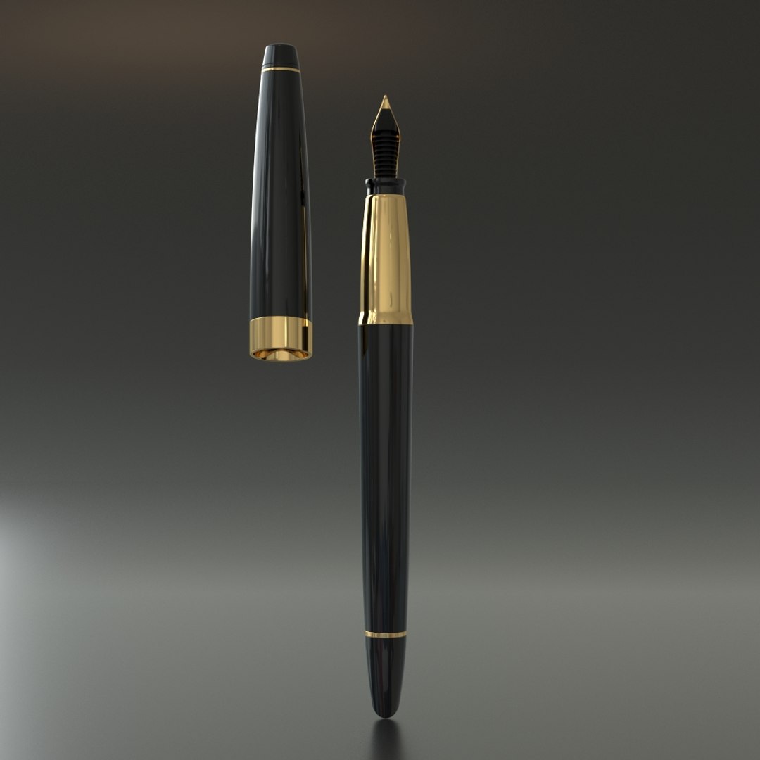 Luxury Fountain Pen Model - TurboSquid 1406880