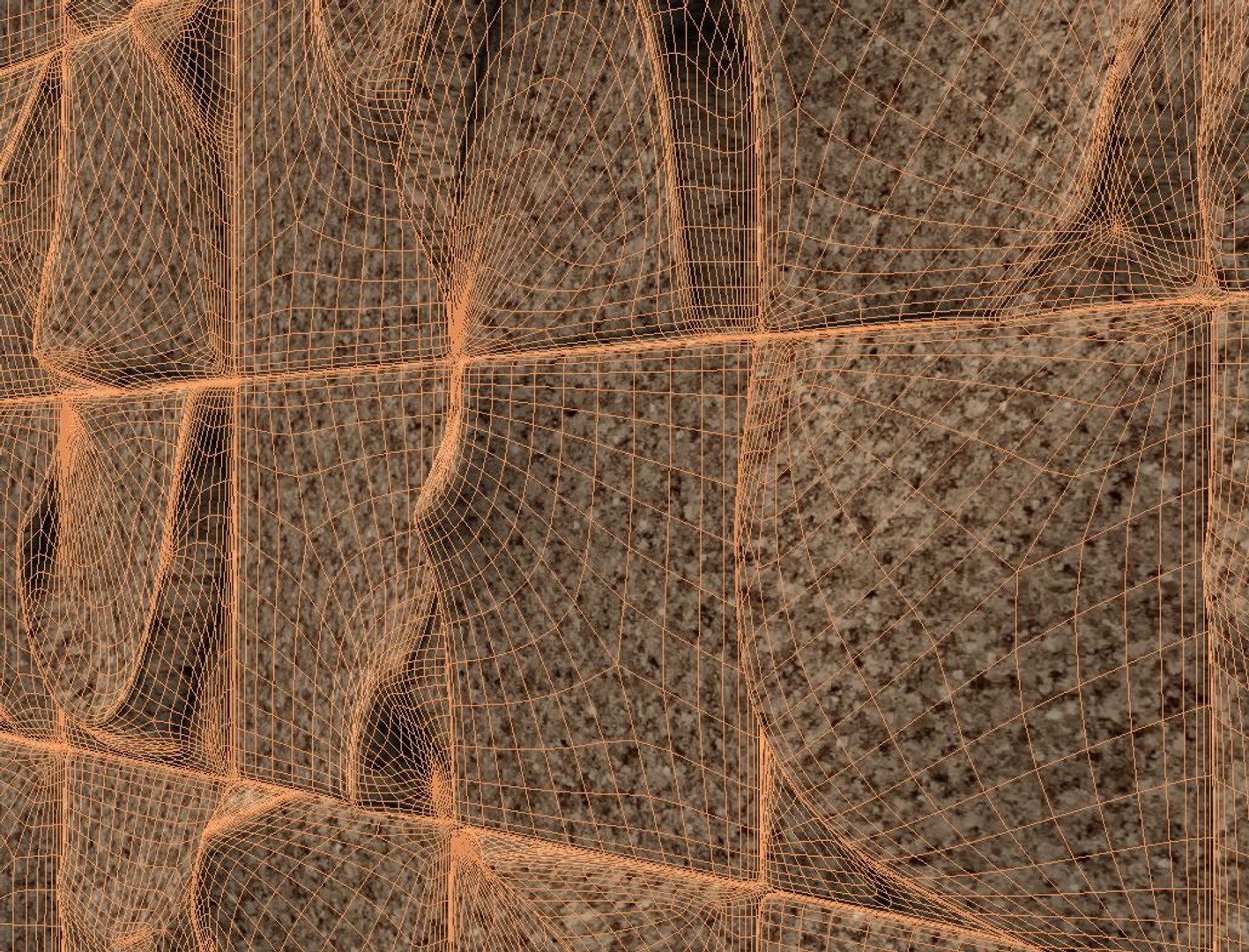 3d Cork Wood Panel Model