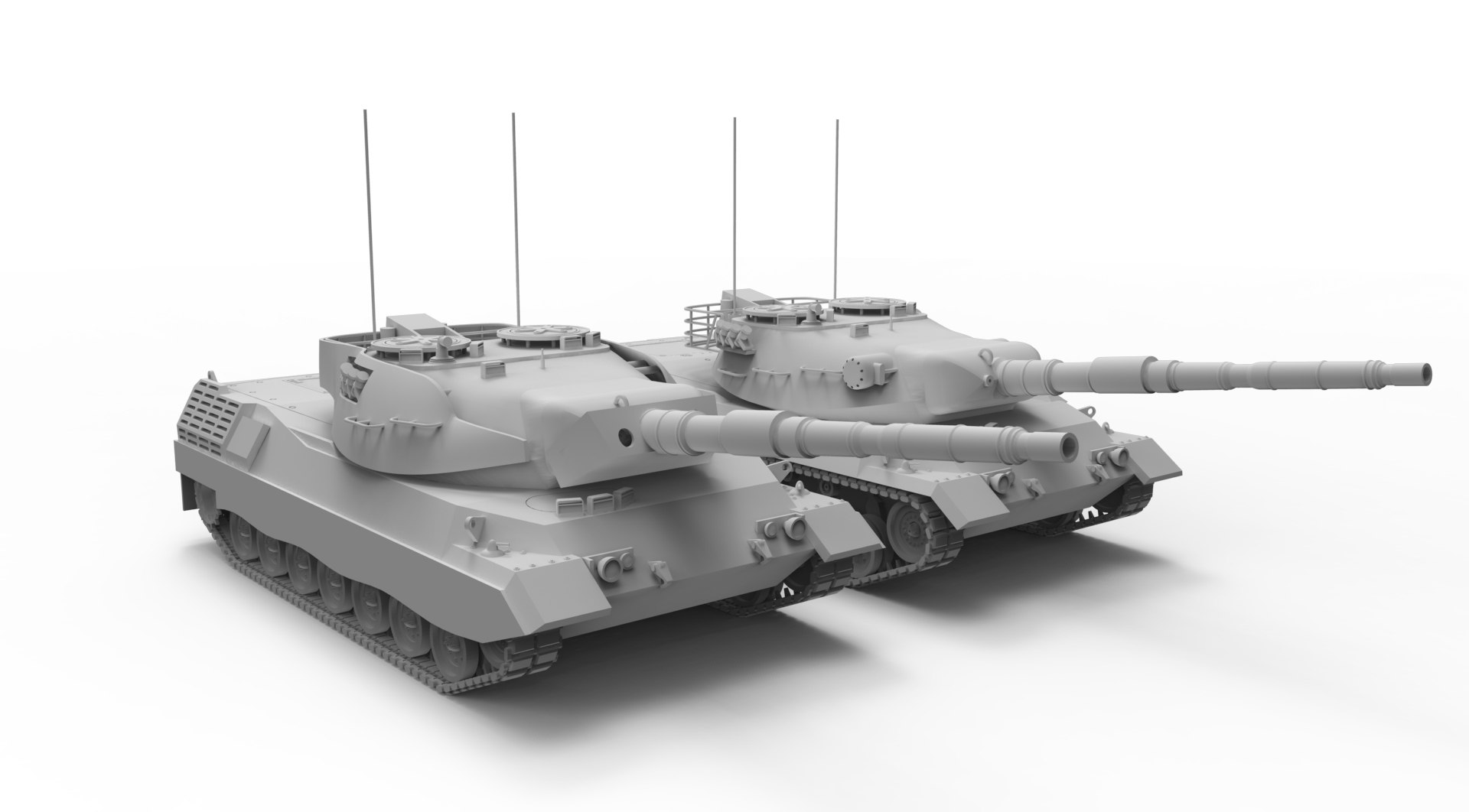 3d Model Leopard Tanks