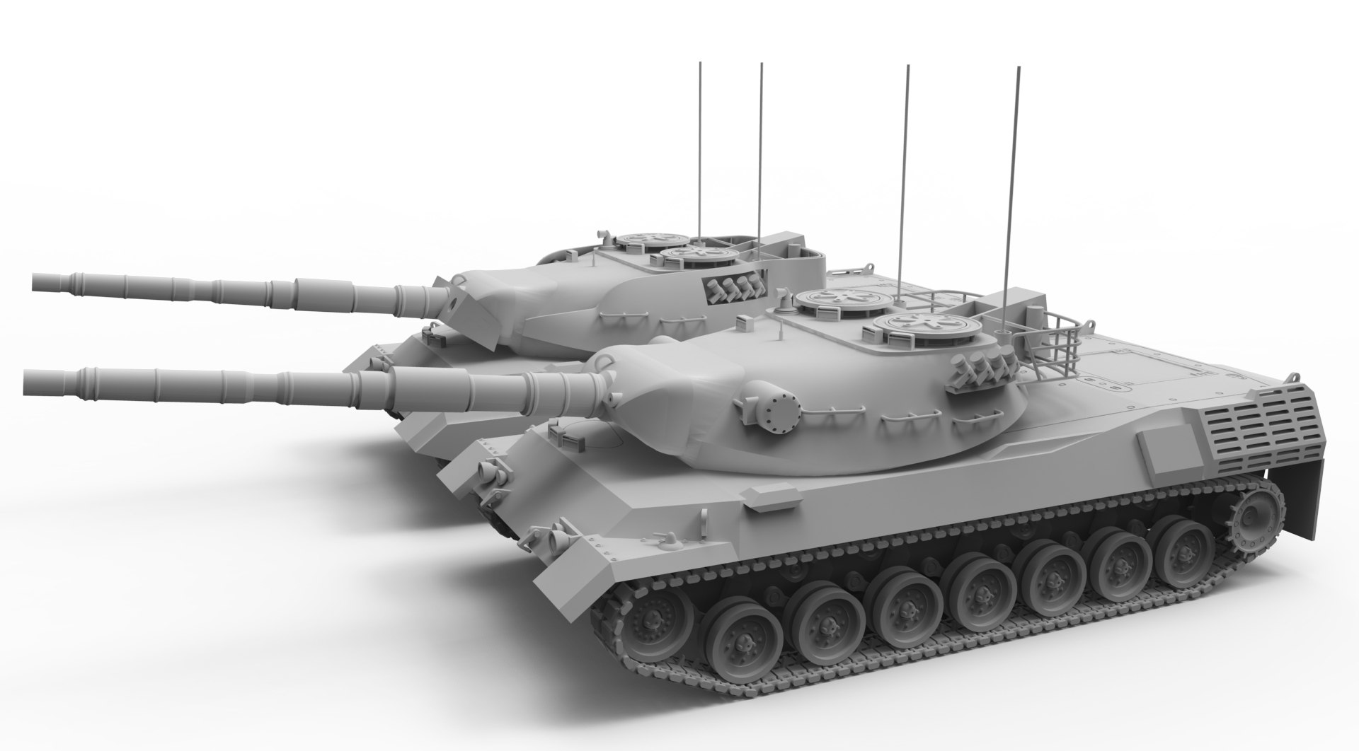 3d Model Leopard Tanks