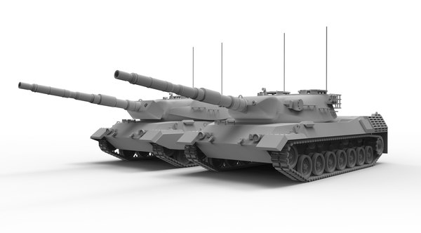 3d model leopard tanks