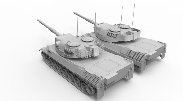 3d model leopard tanks