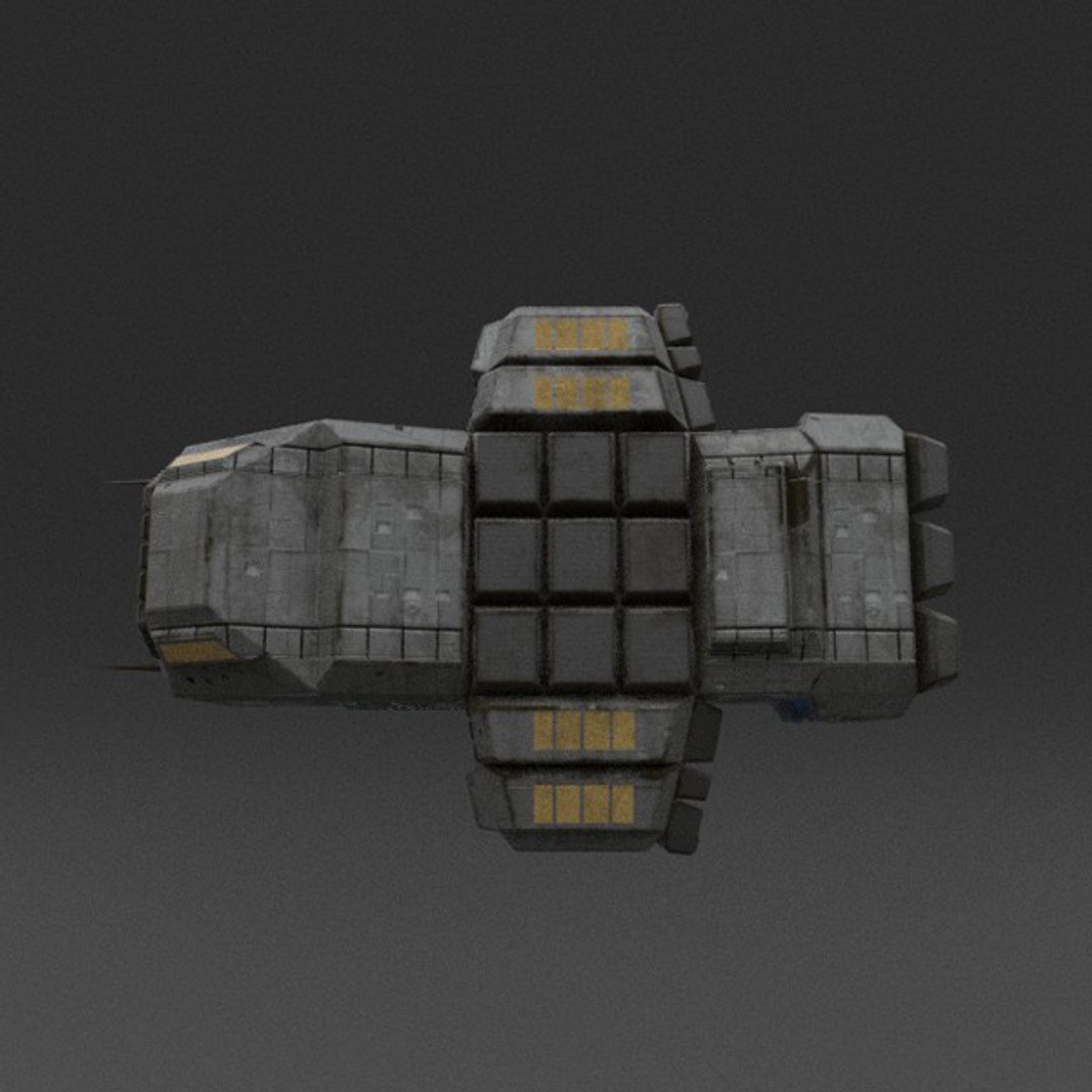 spaceship pbr 3d model