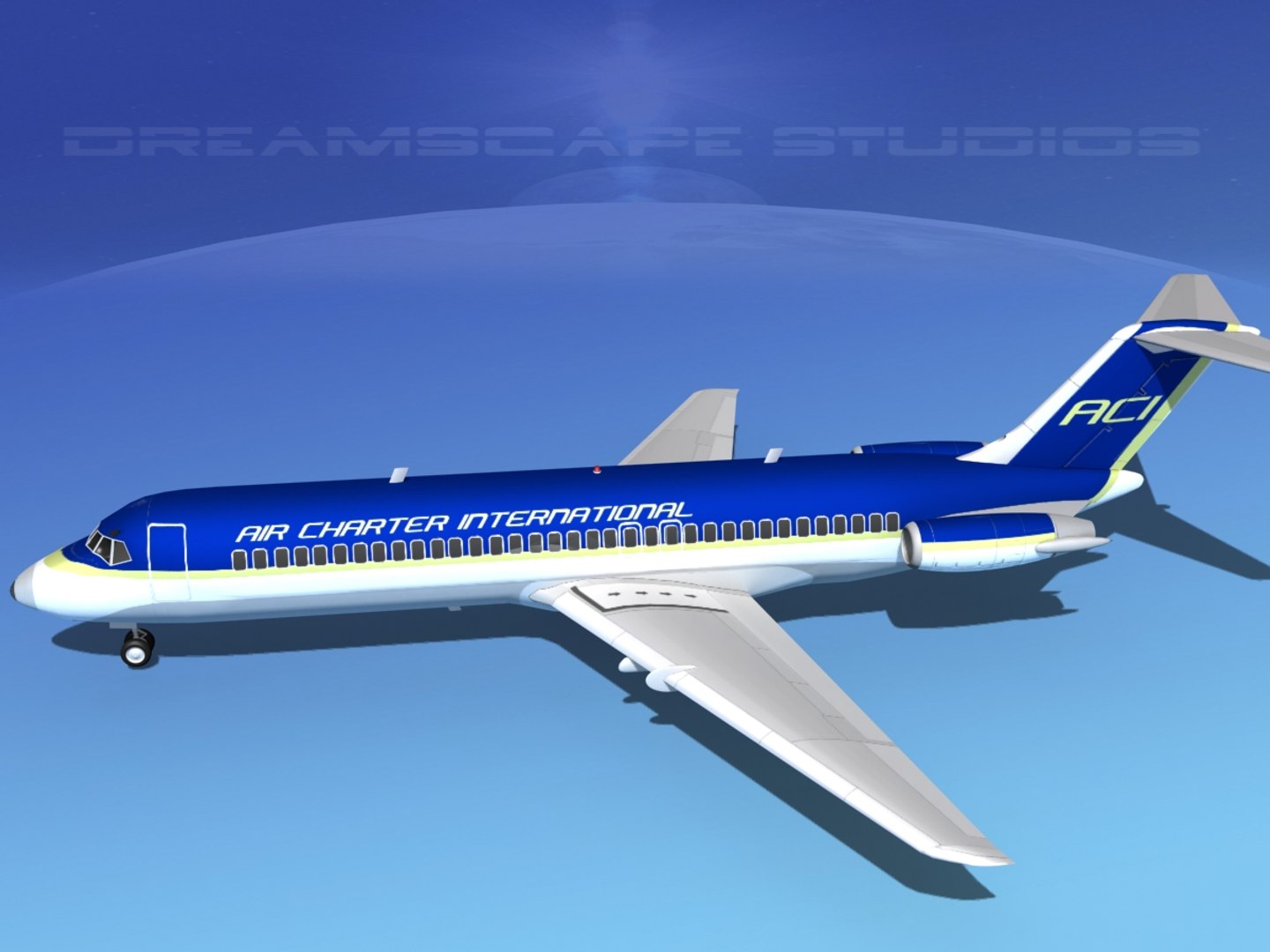 3d Model Series Dc-9