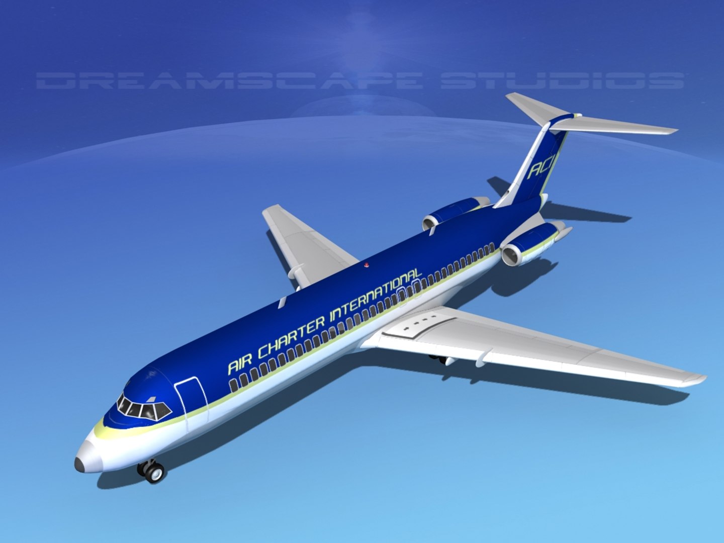 3d Model Series Dc-9