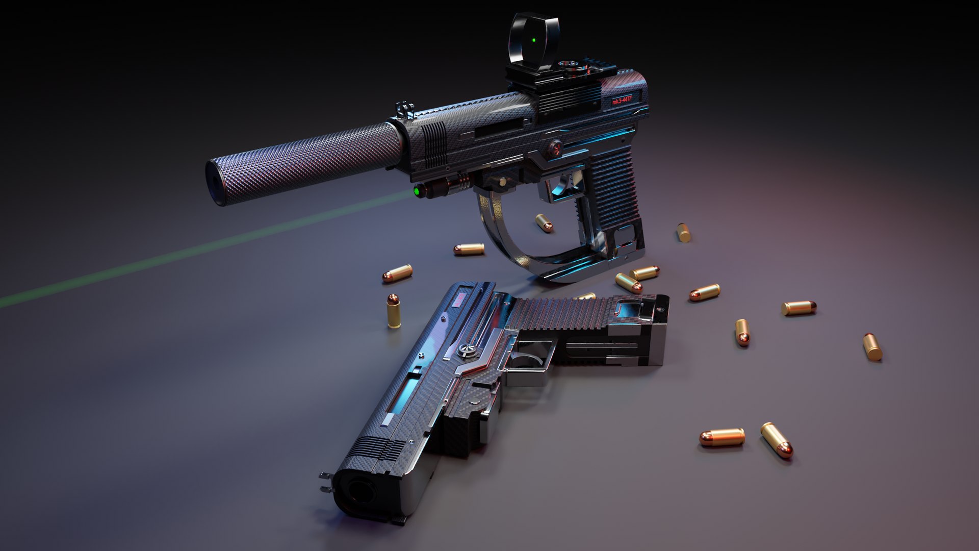 Guns Handgun Ar Rifle 3D - TurboSquid 1549040