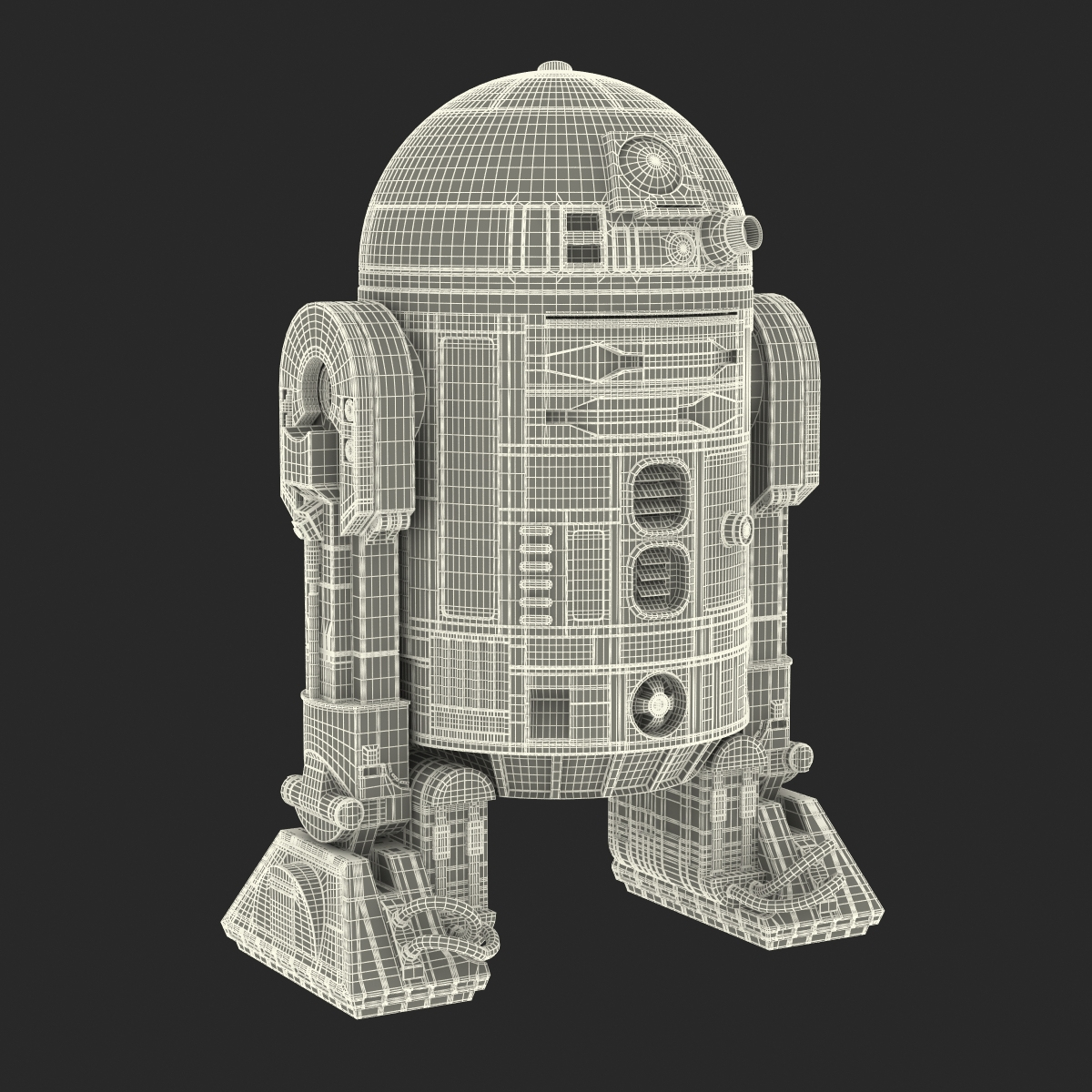 modelo 3d Personaje de Star Wars R2 D2 animado para Maya - TurboSquid ...