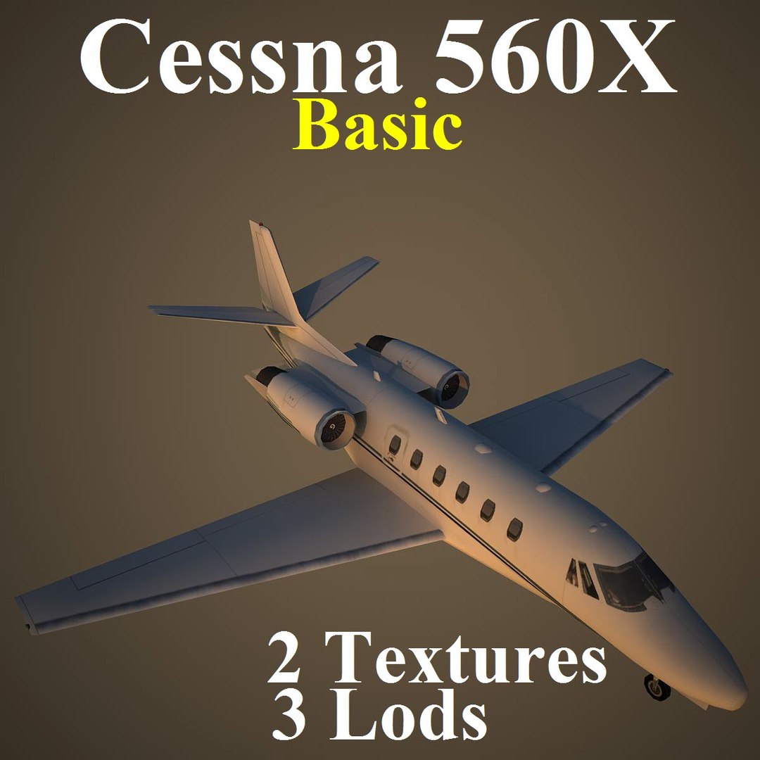 Cessna X Aab 3d Model