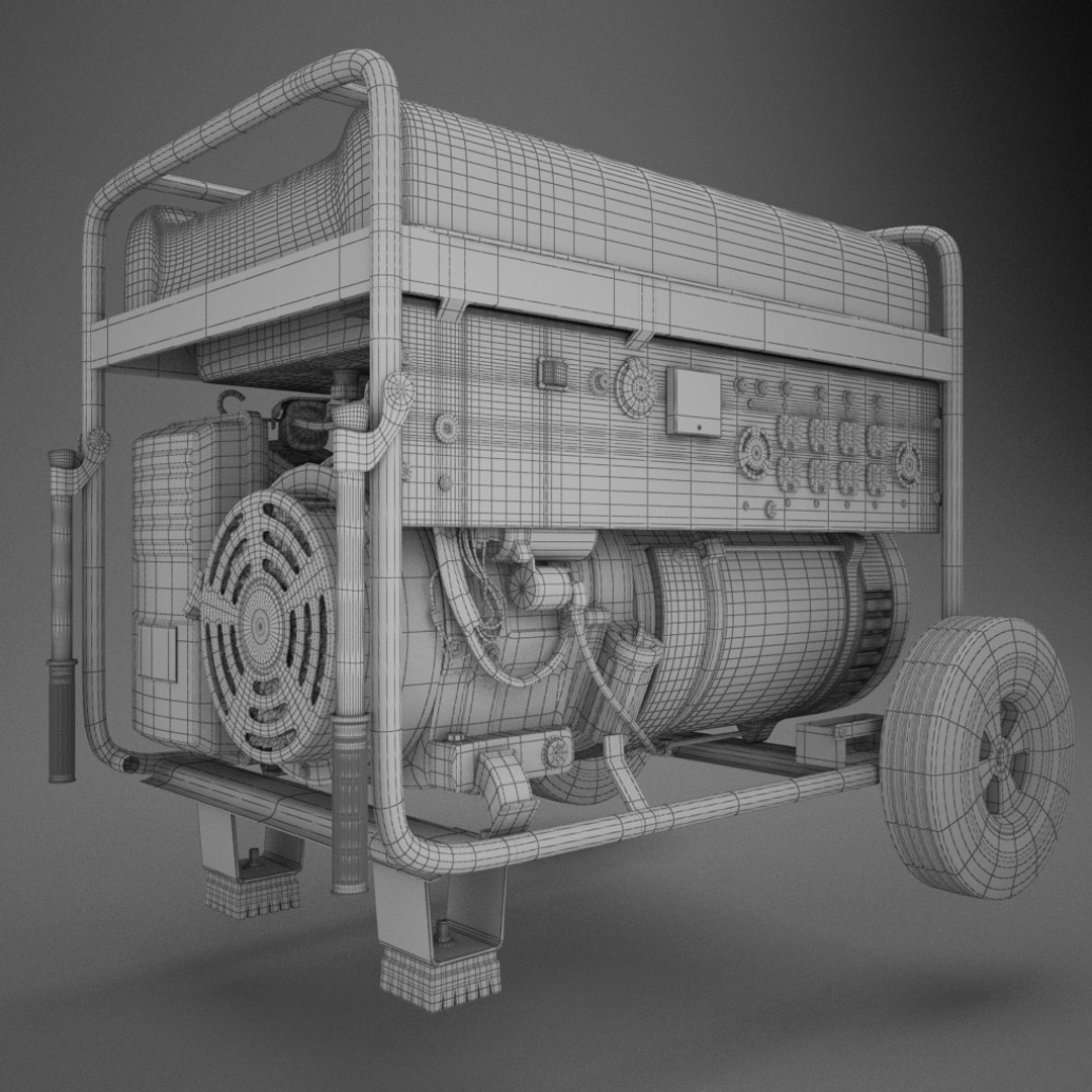 3d Powerhorse Generator Model