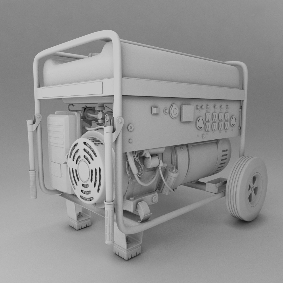 3d Powerhorse Generator Model