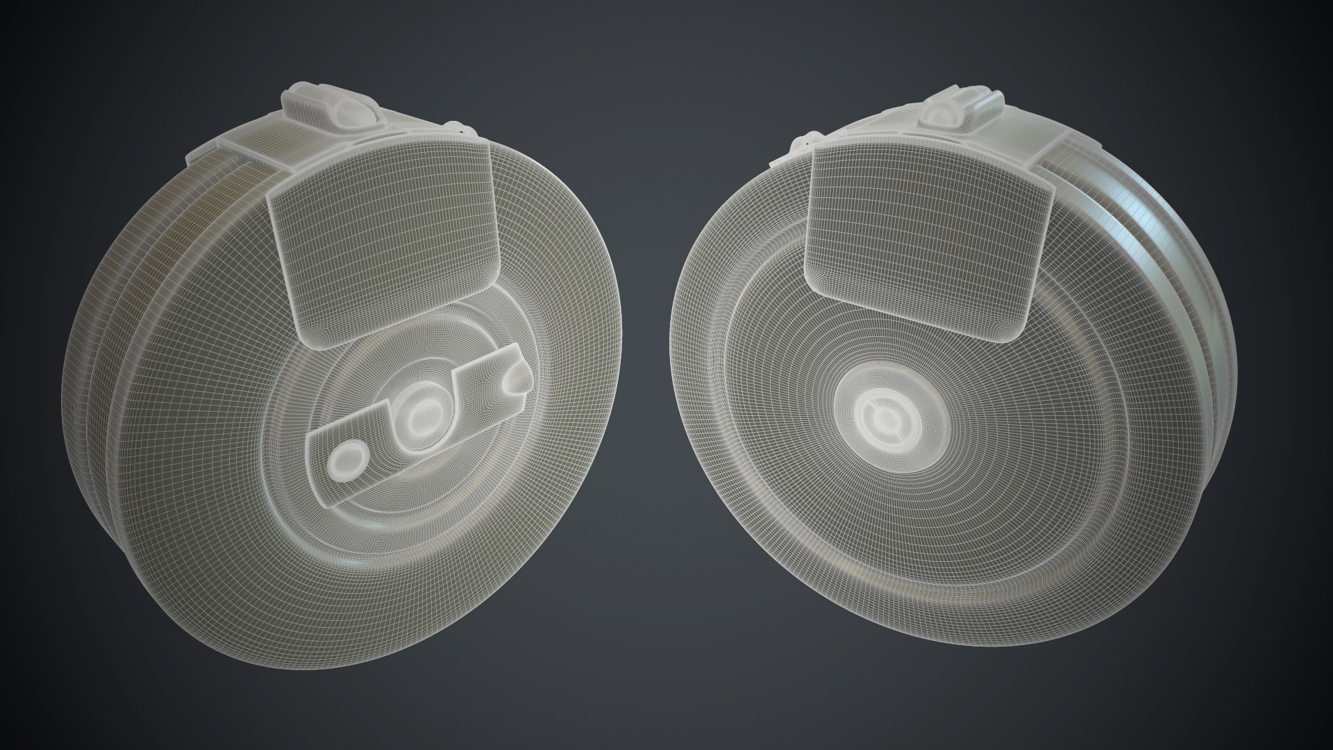 Drum Magazine 3d Obj