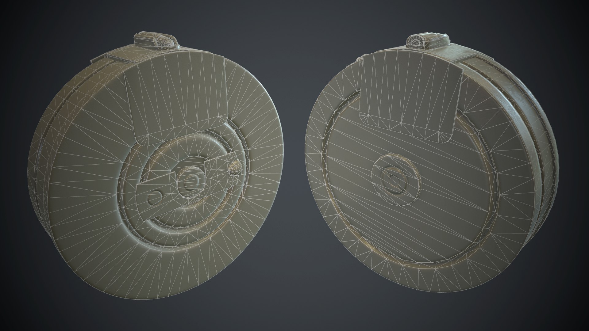 Drum Magazine 3d Obj