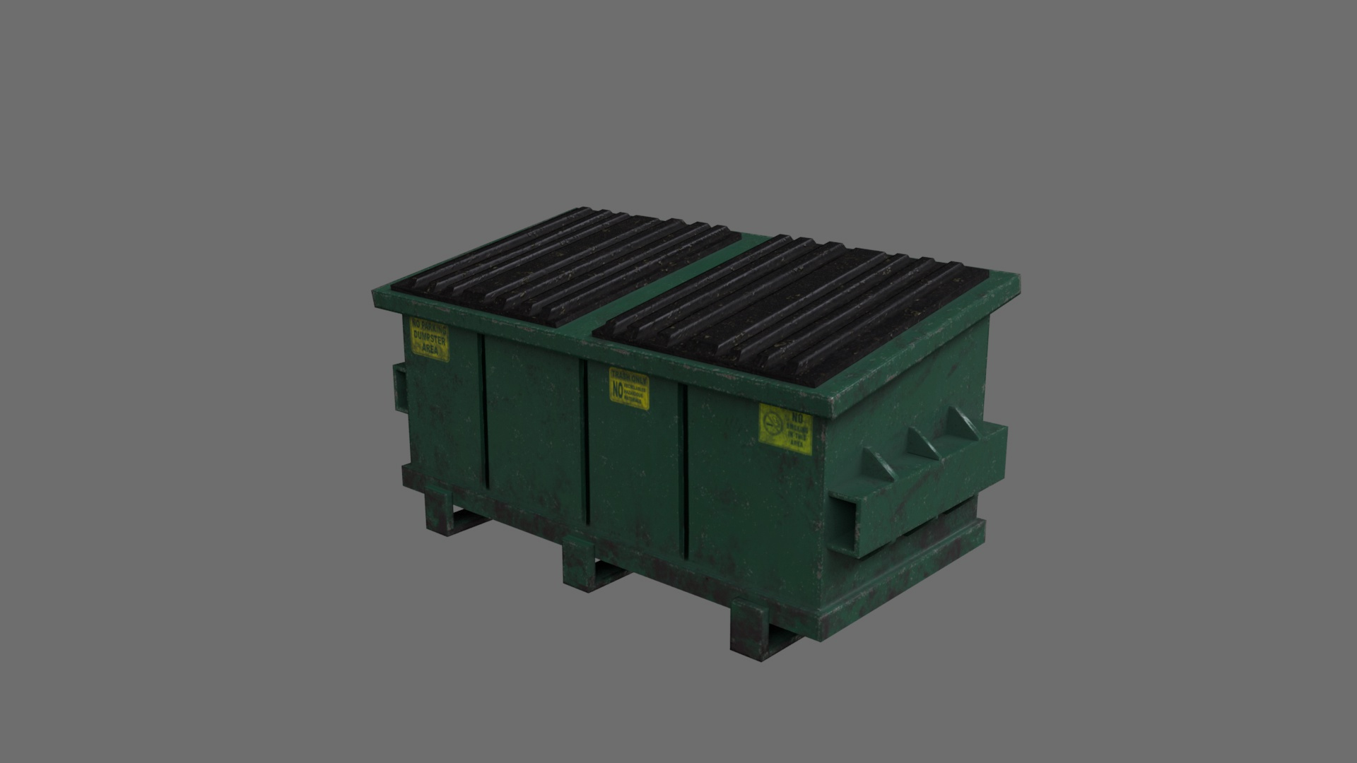3D dirty dumpster model - TurboSquid 1464022