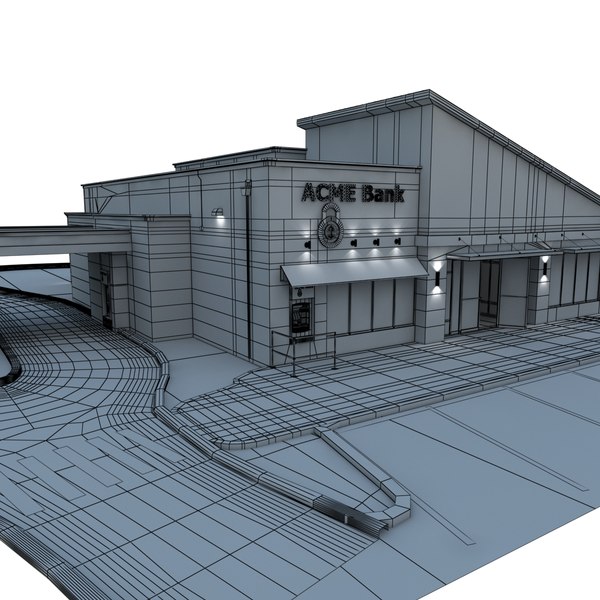 bank 3d fbx