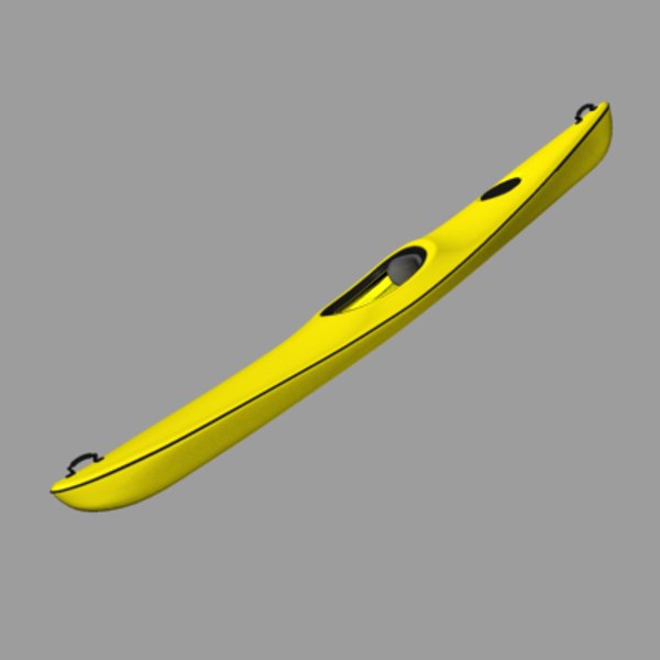 modelo 3d kayak con remo - TurboSquid 431533