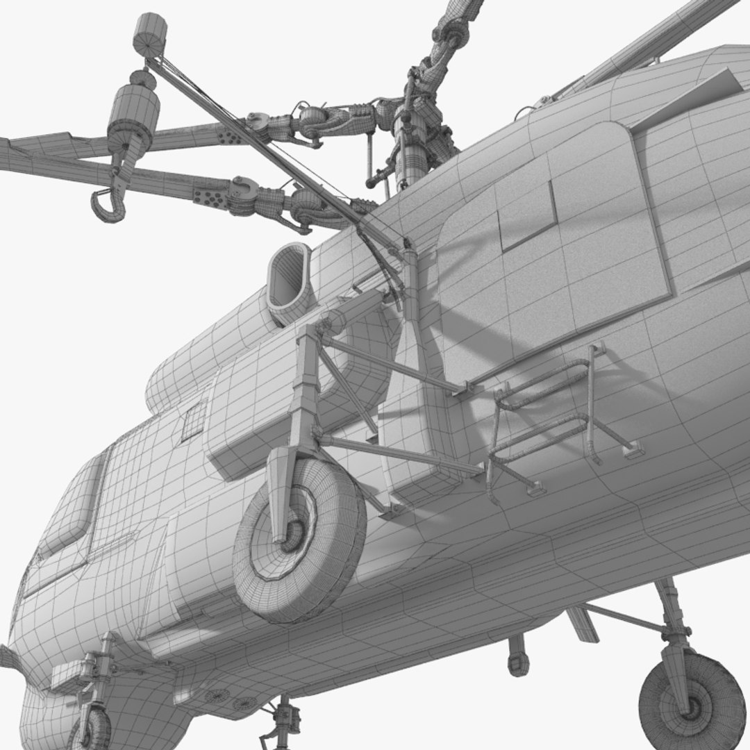3d Model Kamov Ka-27 Military Helicopter