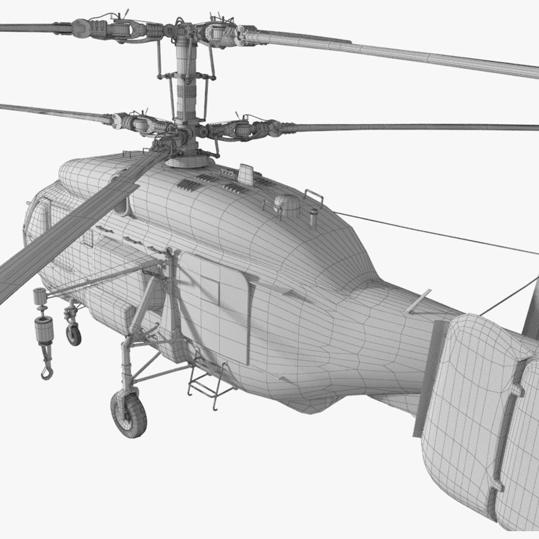 3d Model Kamov Ka-27 Military Helicopter