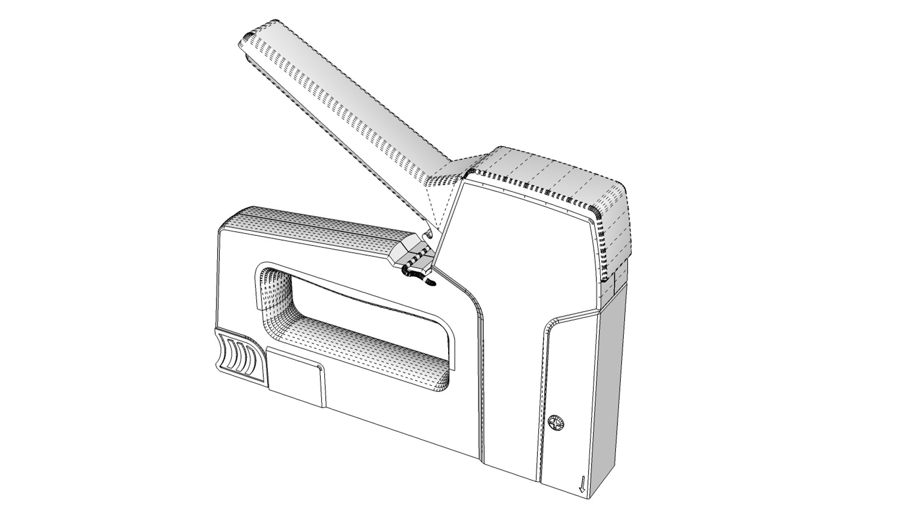 3D model stapler gun staple - TurboSquid 1383224