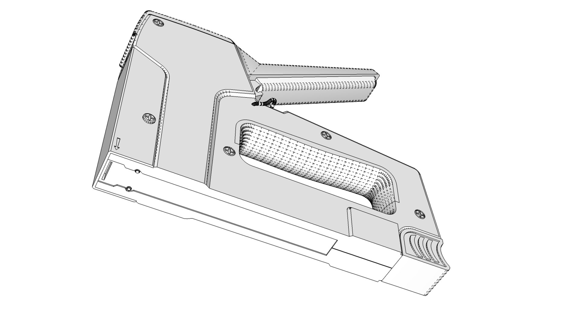 3D model stapler gun staple - TurboSquid 1383224