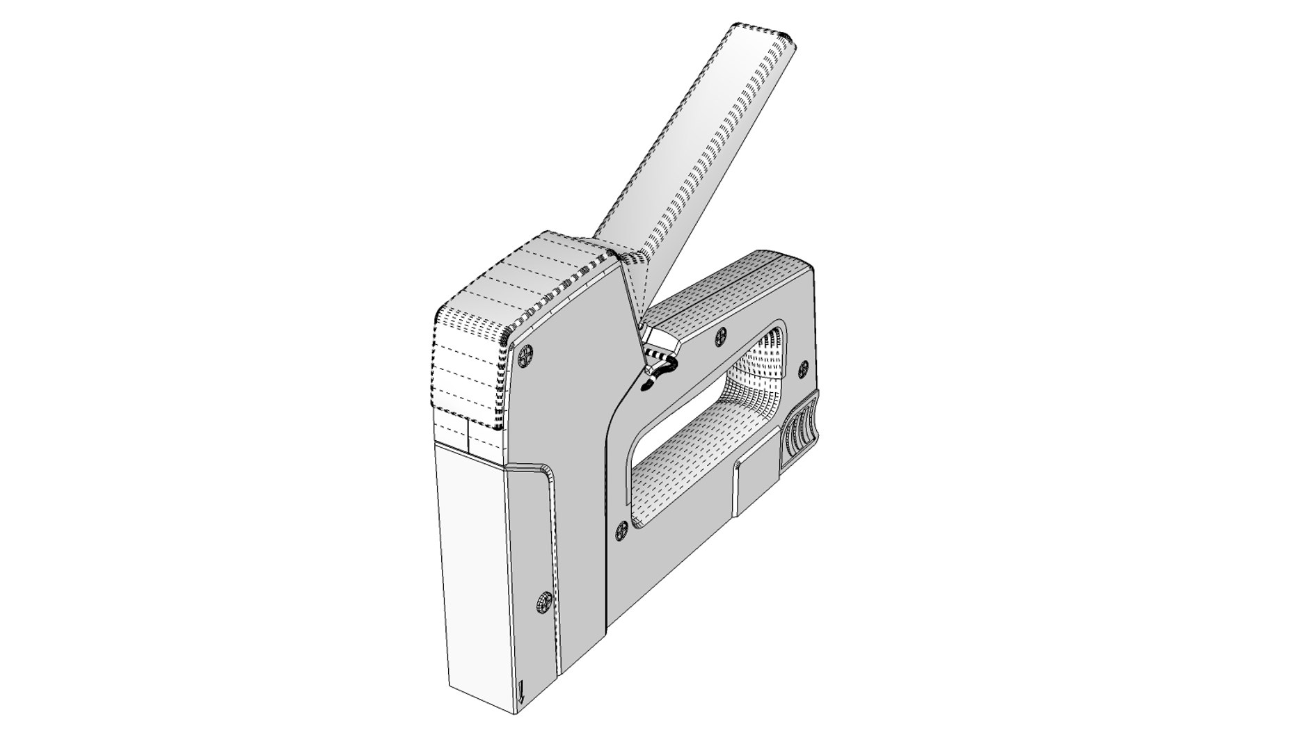 3D model stapler gun staple - TurboSquid 1383224