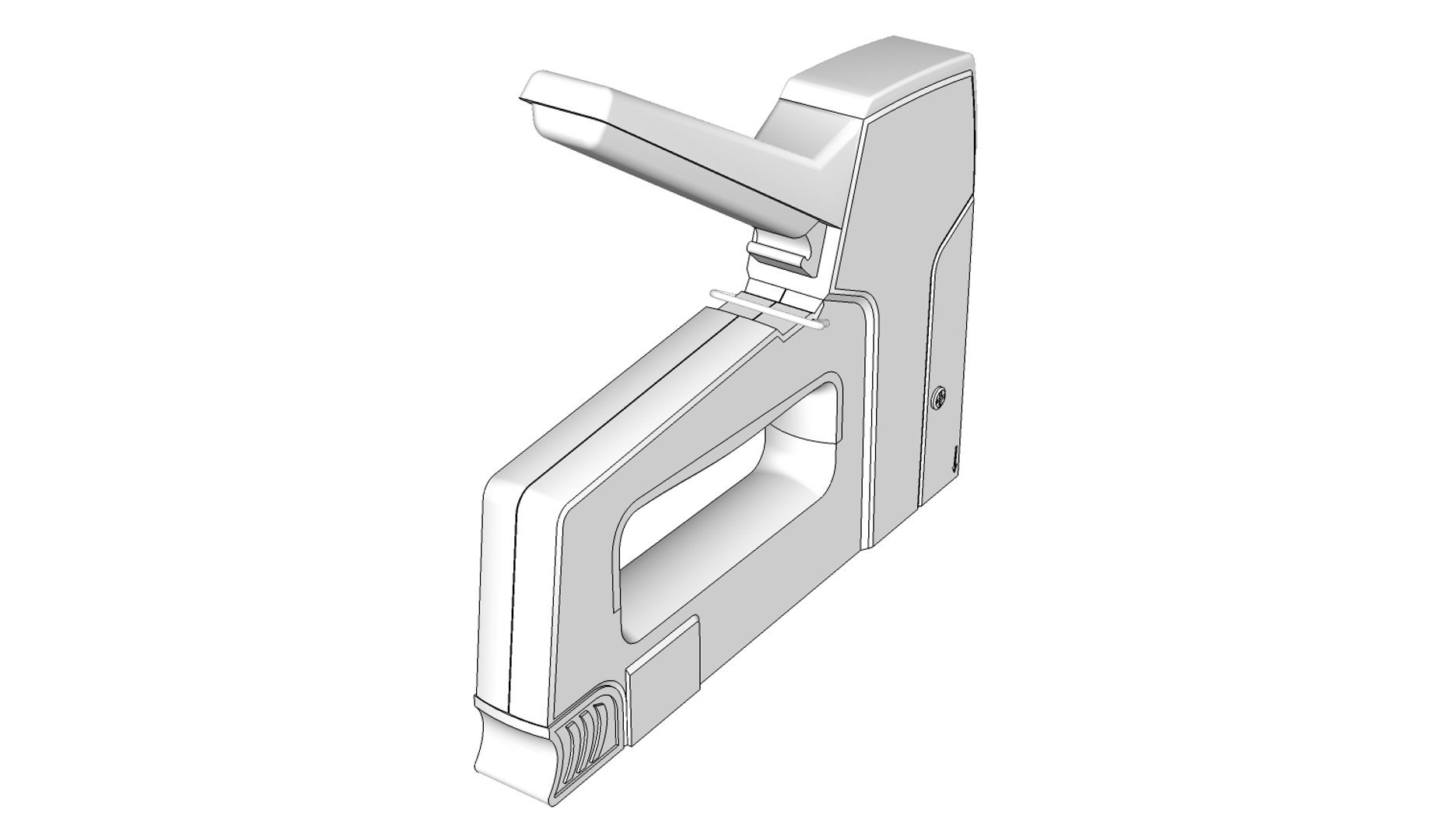 3D model stapler gun staple - TurboSquid 1383224