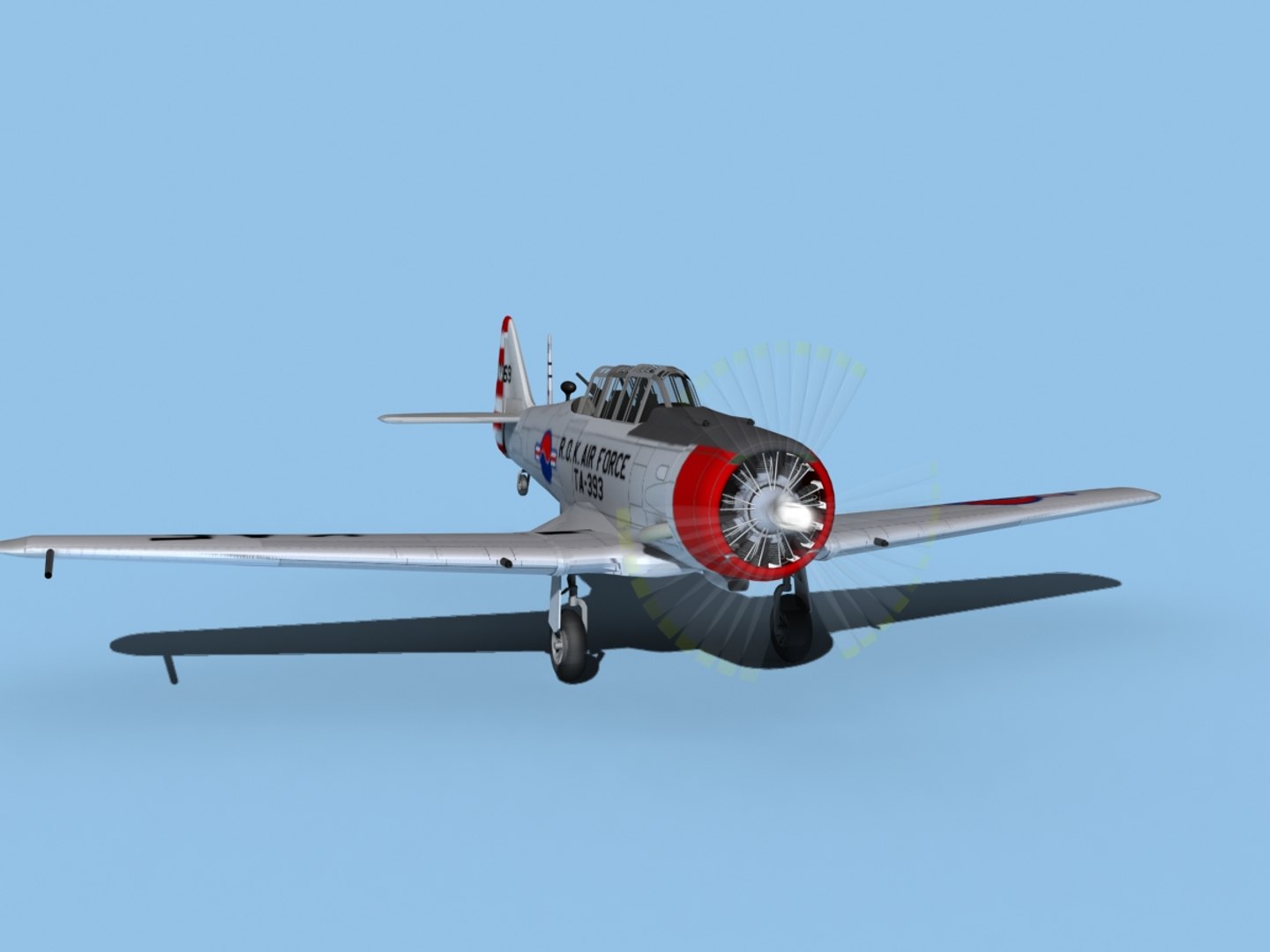 3D At-6 Texan North American Model - TurboSquid 1489343