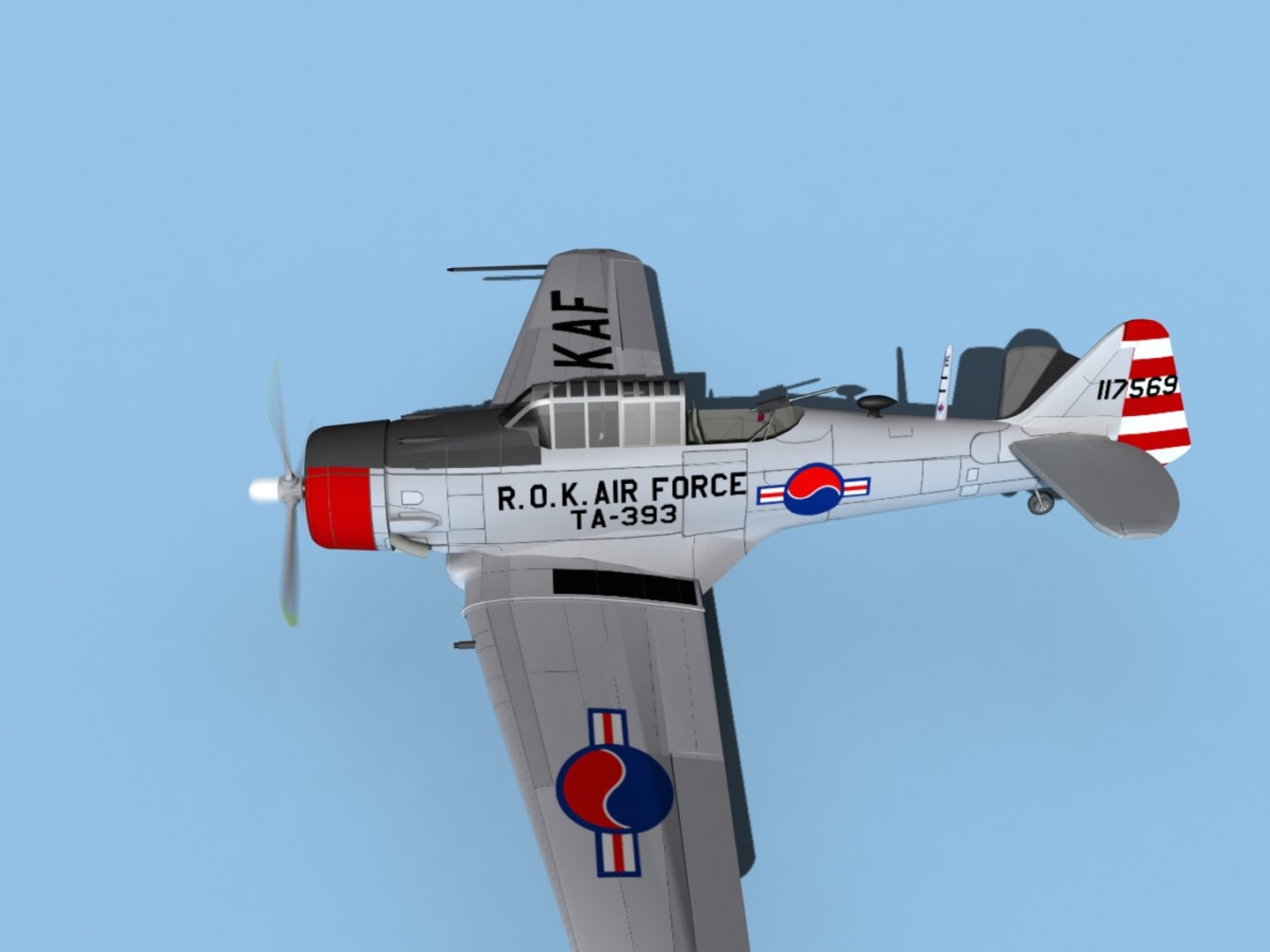 3D At-6 Texan North American Model - TurboSquid 1489343
