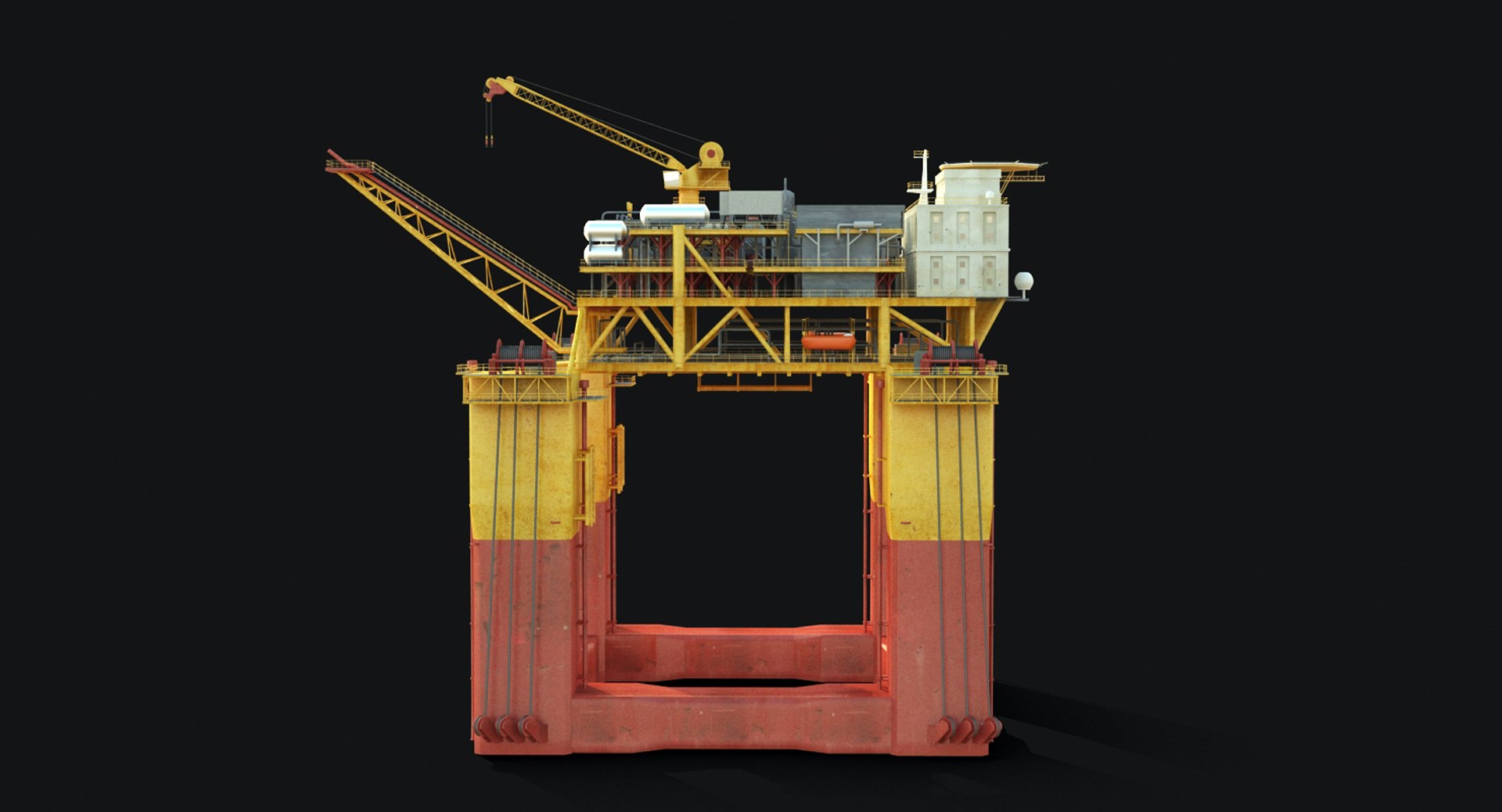 3D Oil Production Platform Set - TurboSquid 1414137