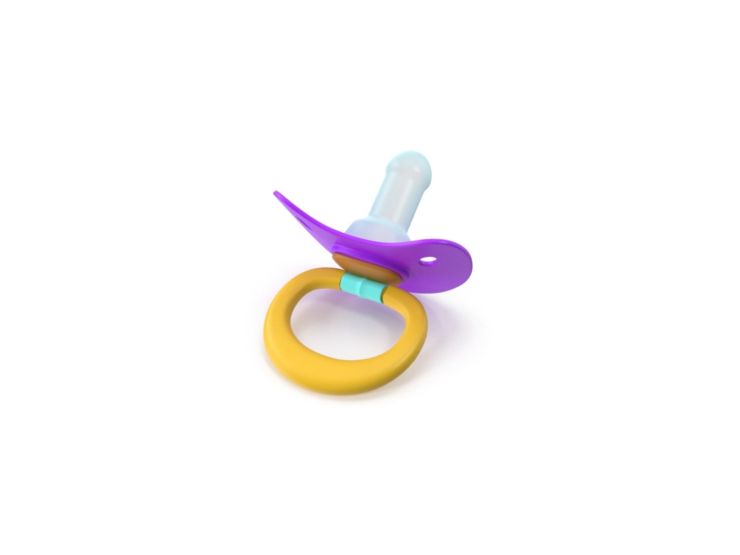 Baby Pacifier 3D Model - TurboSquid 1574107