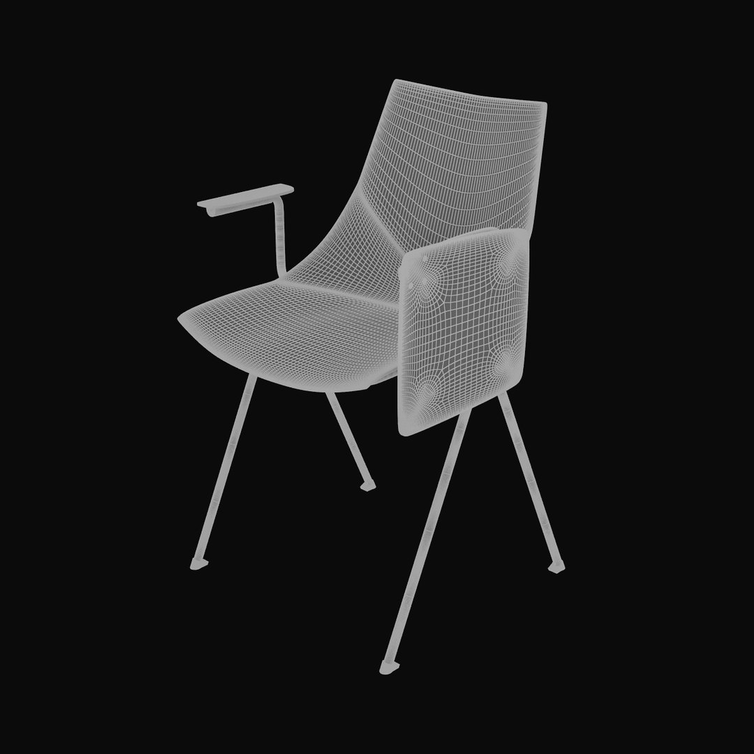 3d Model Modern Stacking Chair Mobexpert