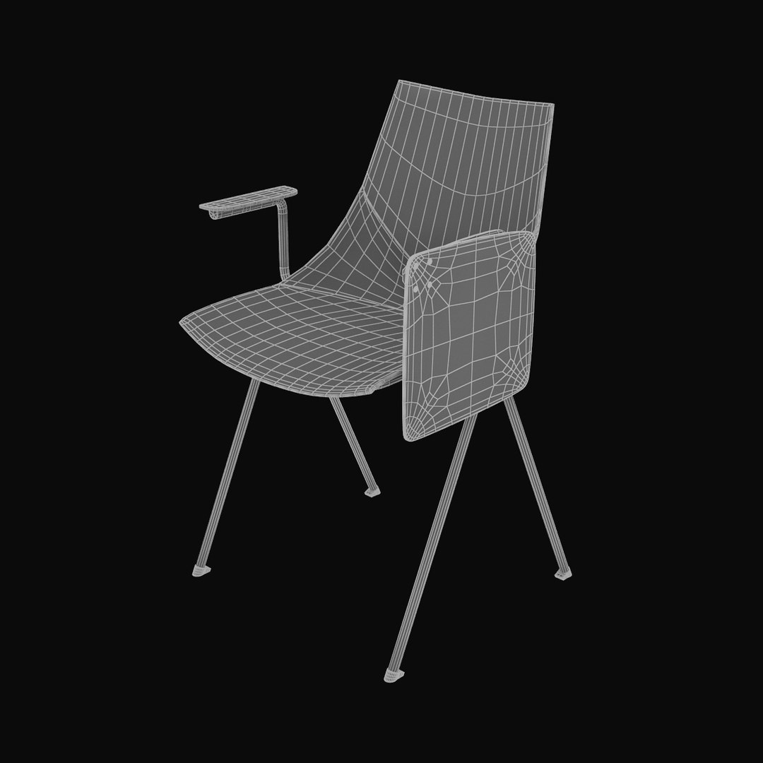 3d Model Modern Stacking Chair Mobexpert