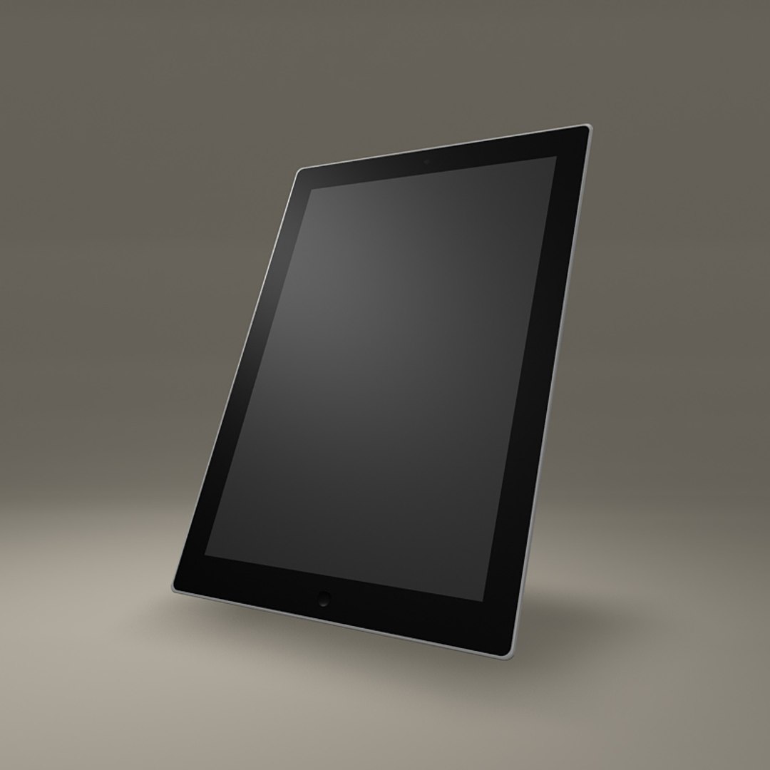 apple ipad tablet screen obj