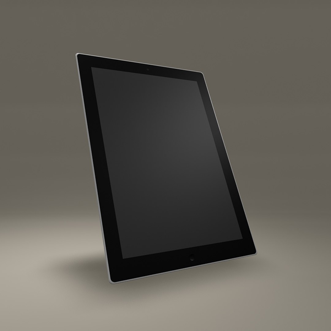 apple ipad tablet screen obj