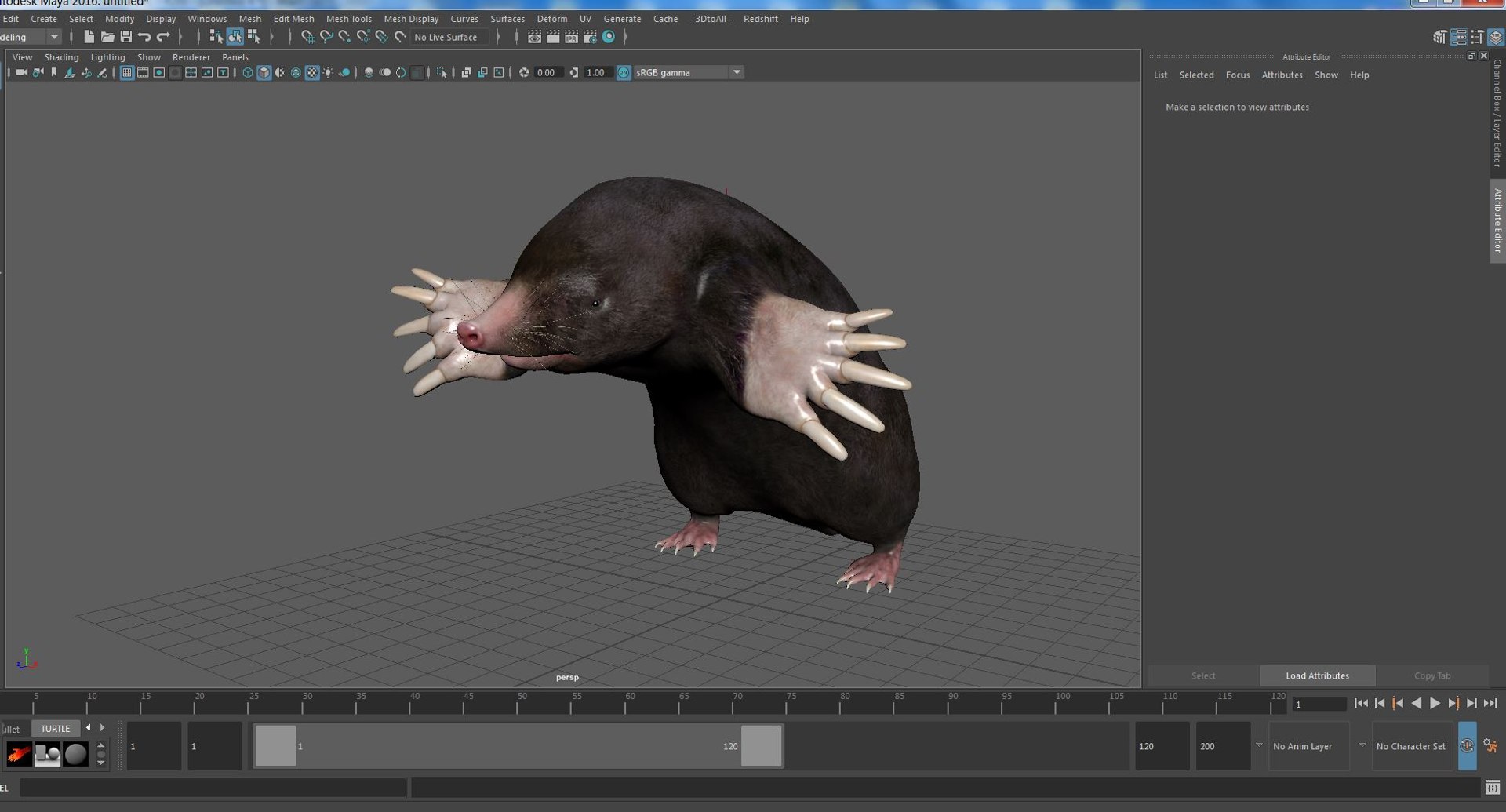 3D Mole Animal - TurboSquid 2228023