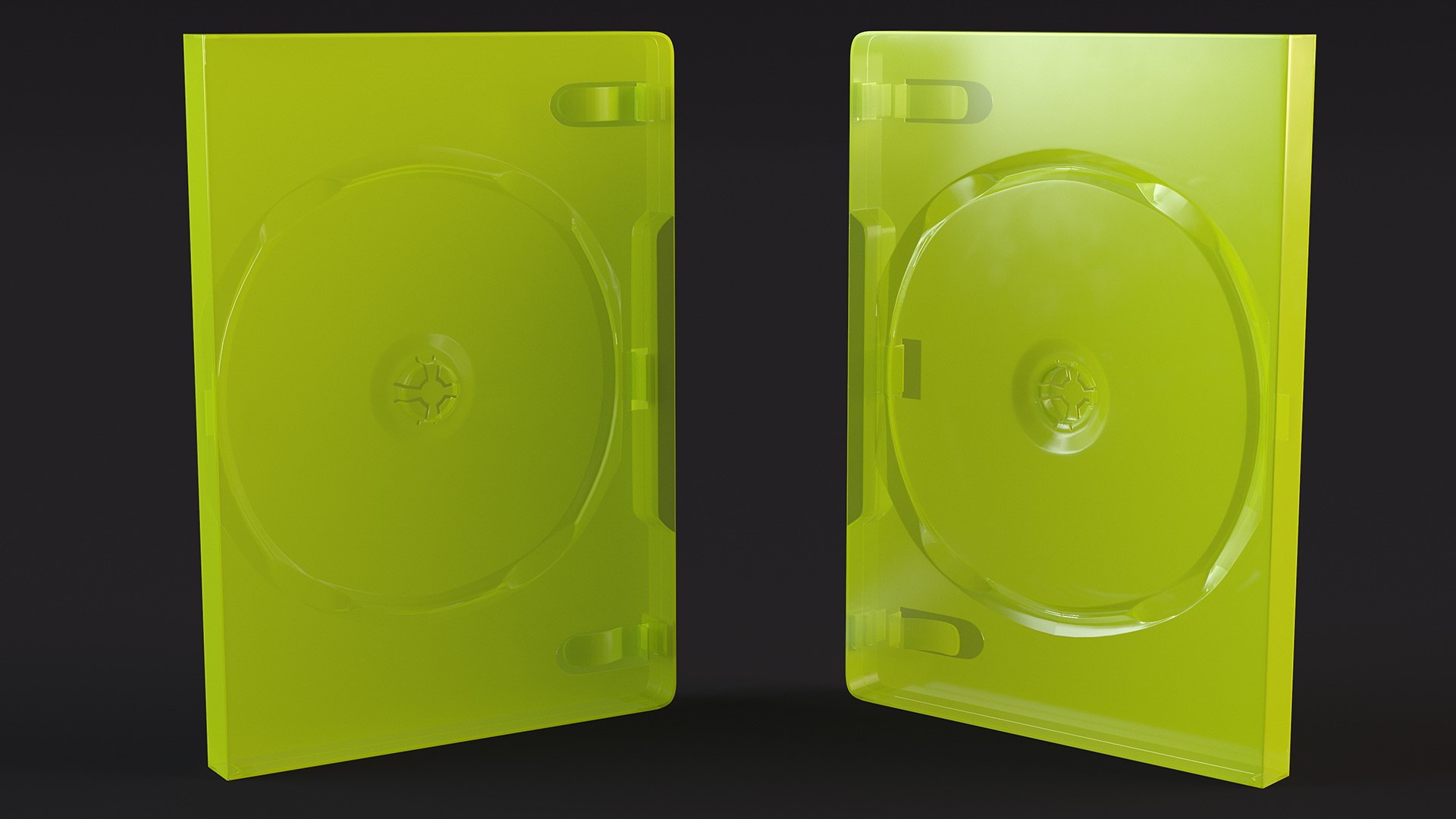 Closed Standard XBOX 360 Translucent Green 3D - TurboSquid 2086218